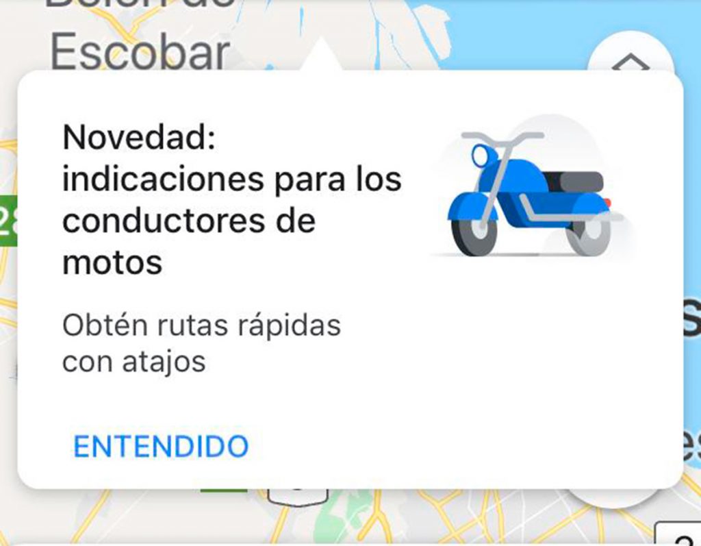 Ahora, "Modo Moto" en Google Maps
