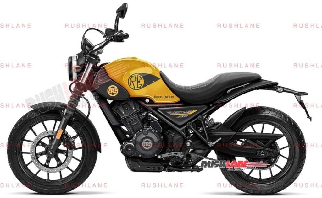 Royal Enfield Scram 450: render, diseño filtrado, motor y más